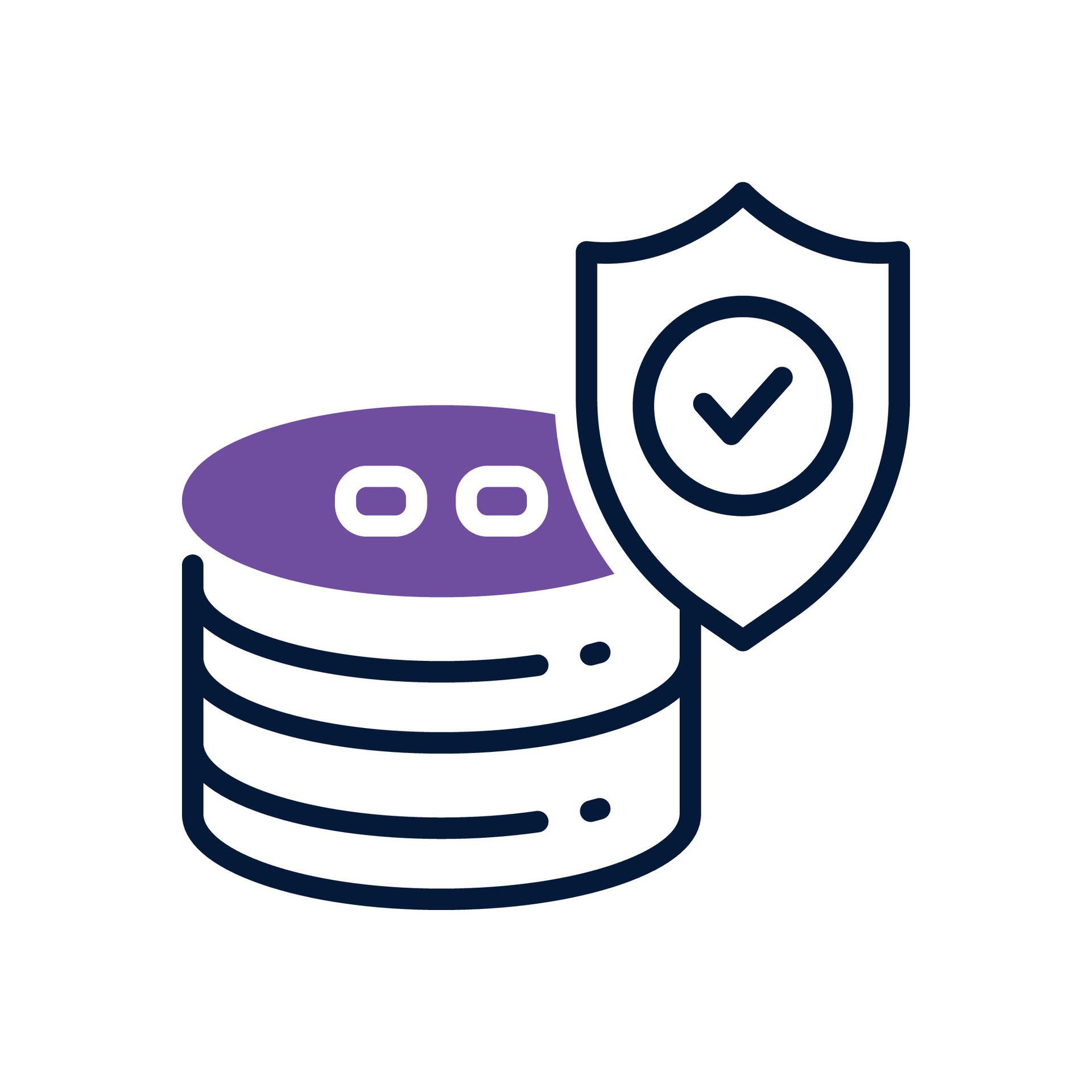 database icon. vector dual tone icon for your website, mobile ...