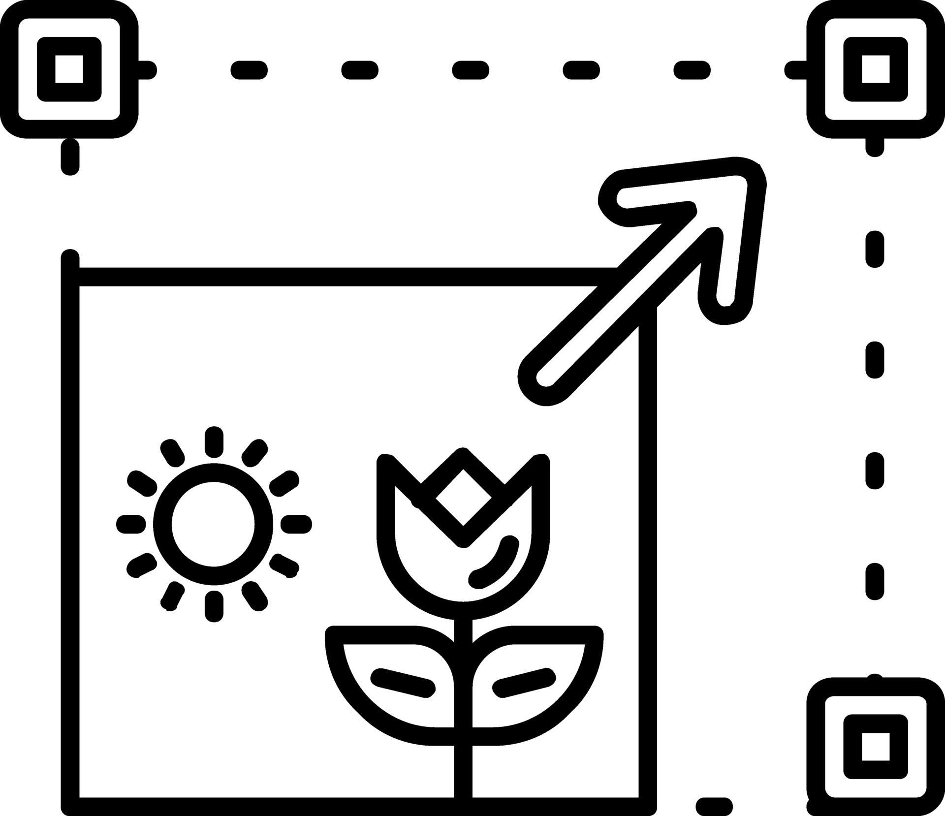 Resizing Line Icon 36527010 Vector Art at Vecteezy