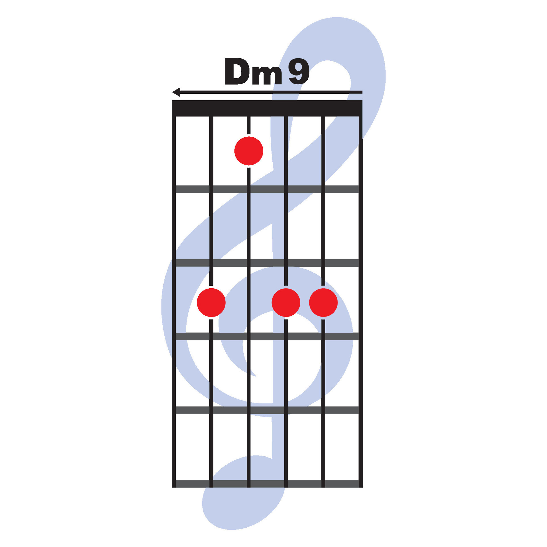 Dm9 Guitar Chord Icon 36531552 Vector Art At Vecteezy