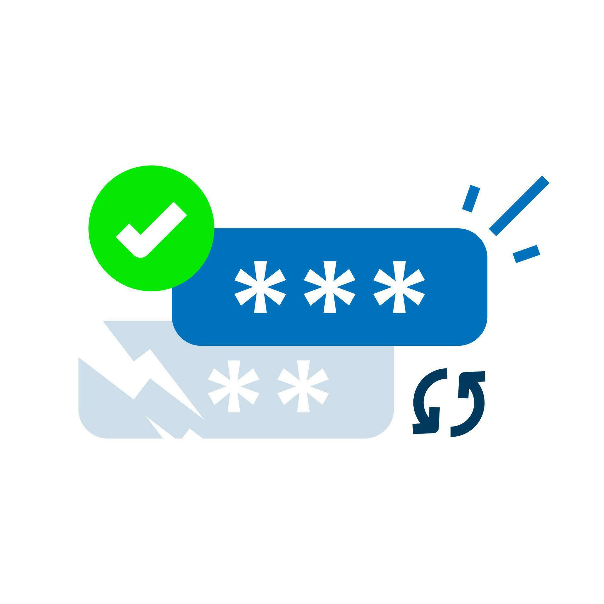 password changed successfully concept illustration flat design vector ...