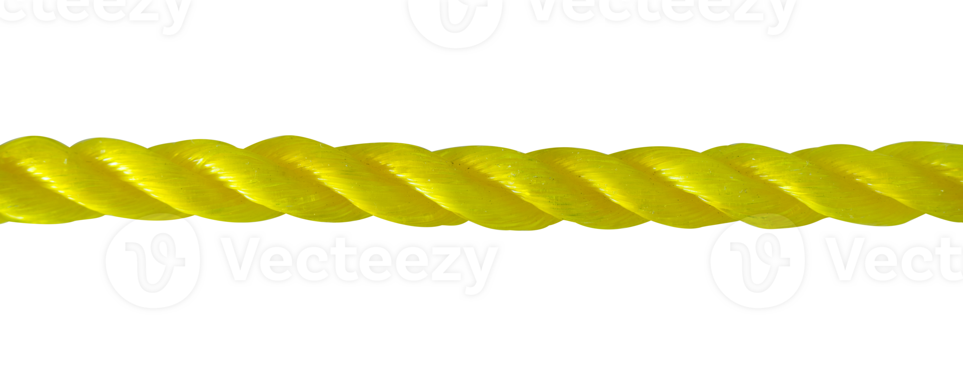 Yellow rope isolated. Vintage design element 36555354 PNG