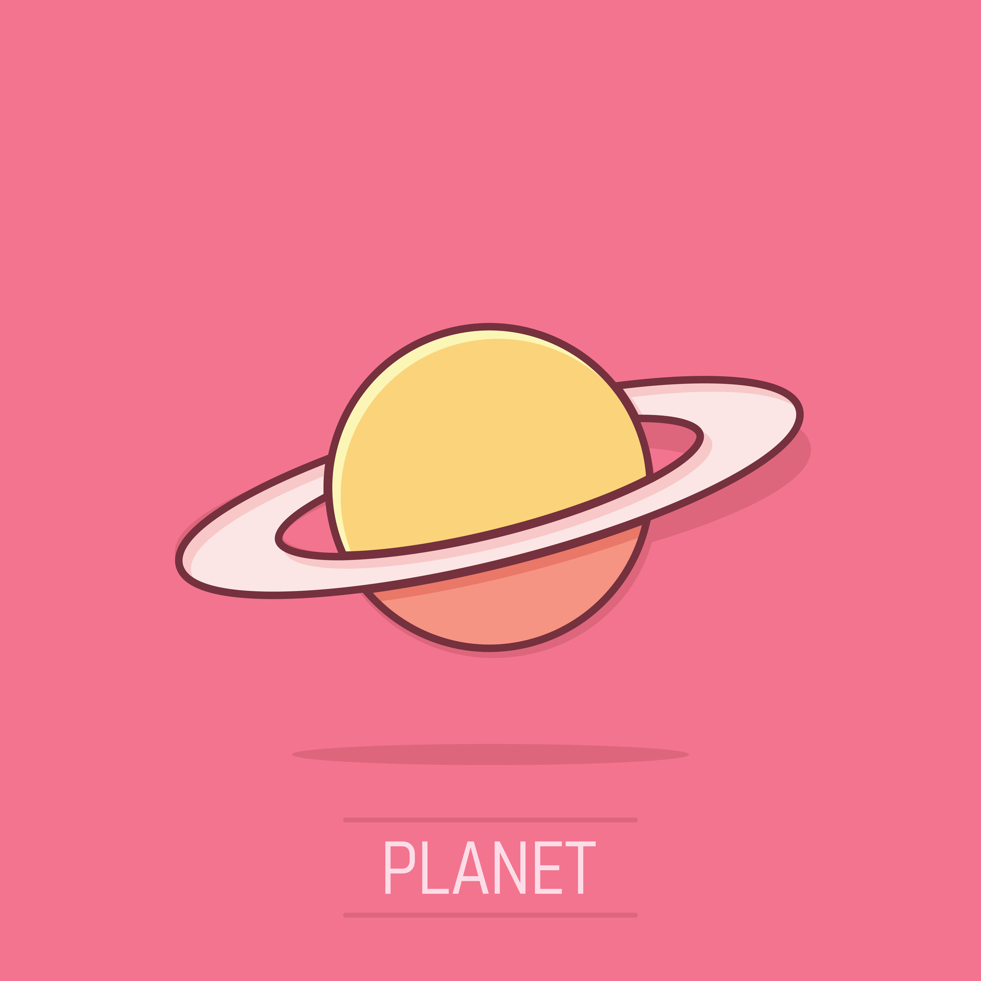 icono de Saturno en estilo cómico. ilustración de dibujos animados de ... icono de Saturno en estilo cómico. ilustración de dibujos animados de ...