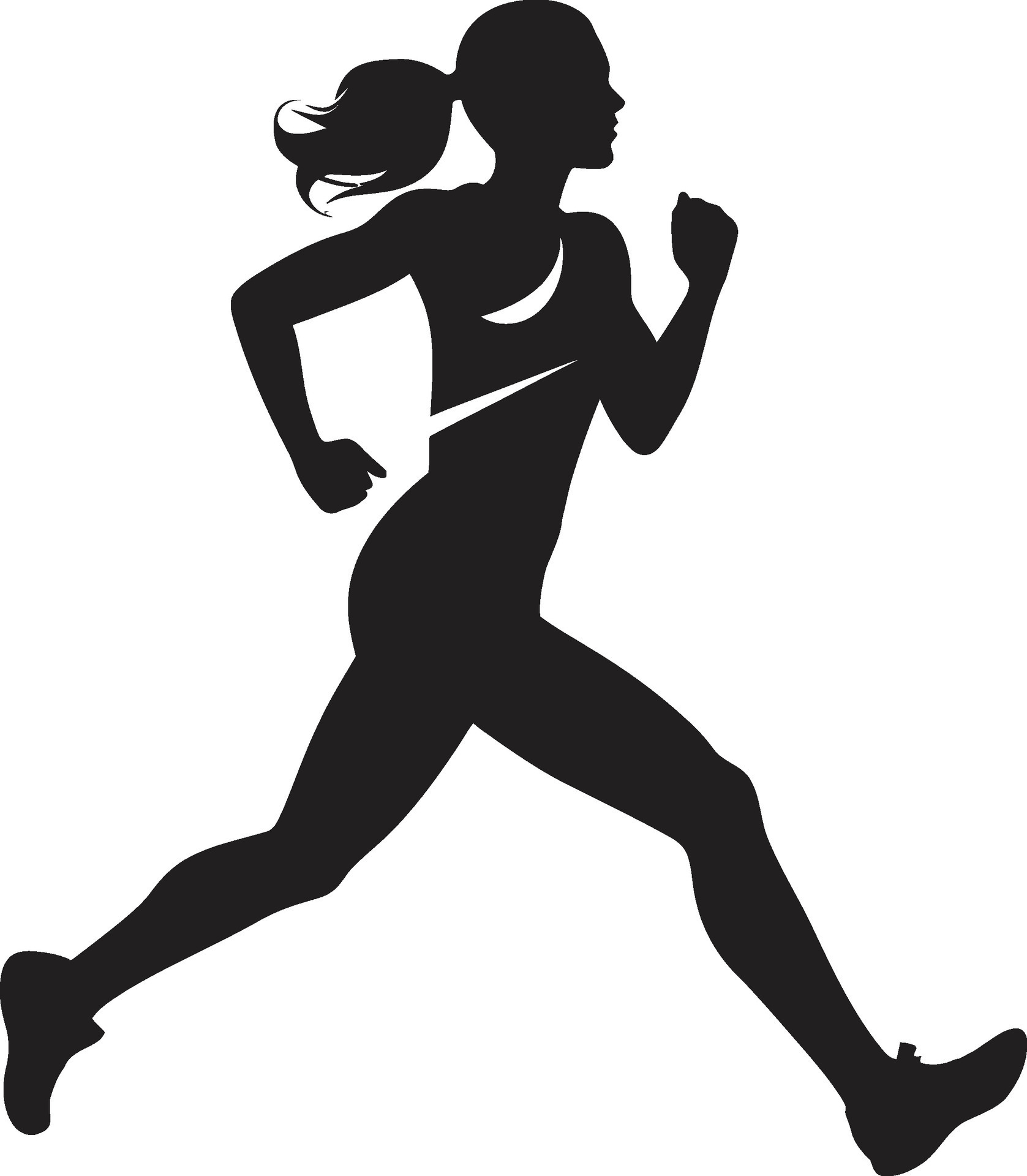 Speedy Woman Runner Seal Agile Runner Girl Emblem 36575174 Vector Art ...