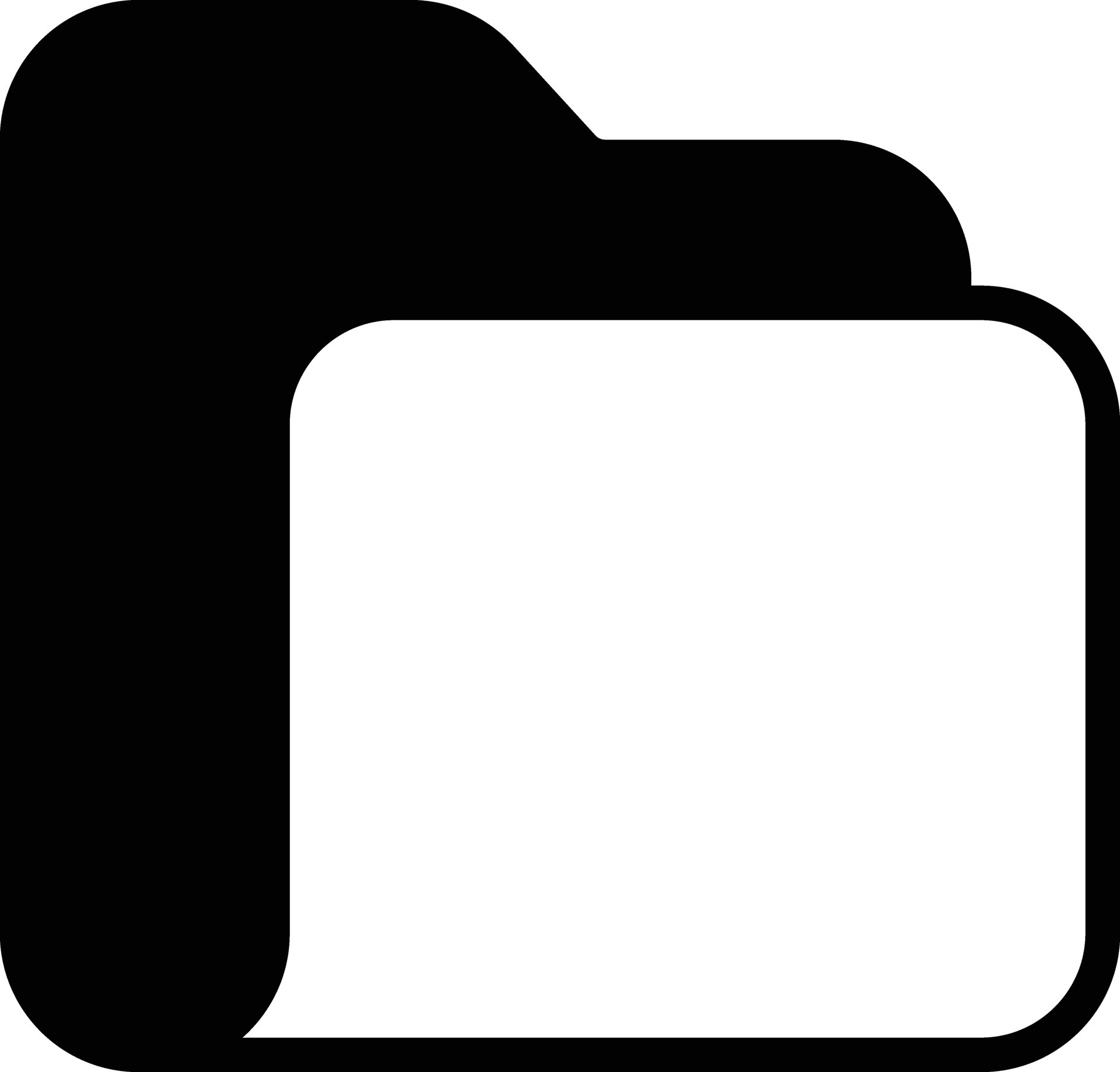 Folder solid glyph vector illustration 36577014 Vector Art at Vecteezy