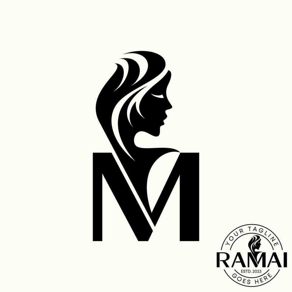 Logo design graphic concept creative abstract premium vector stock unique letter initial M font ...