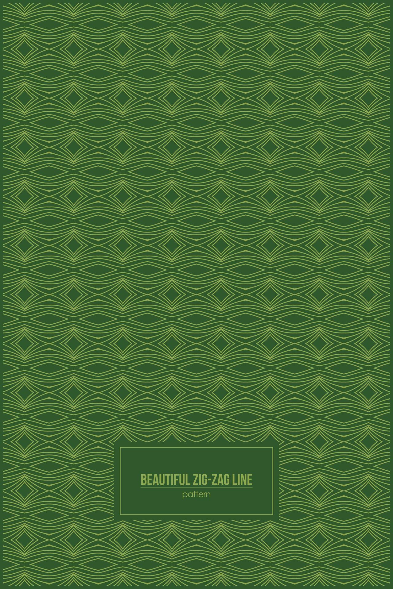 Beautiful Green Pattern Of Multiple Zig Zag Lines 36580901 Vector Art