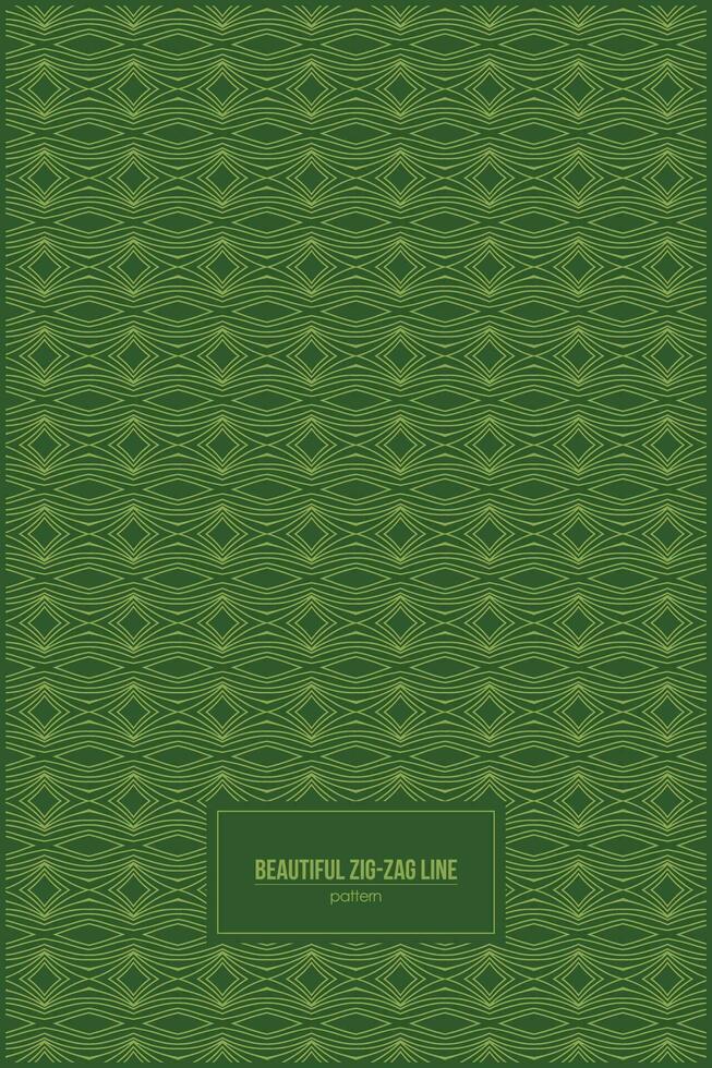 Beautiful Green Pattern Of Multiple Zig Zag Lines 36580901 Vector Art
