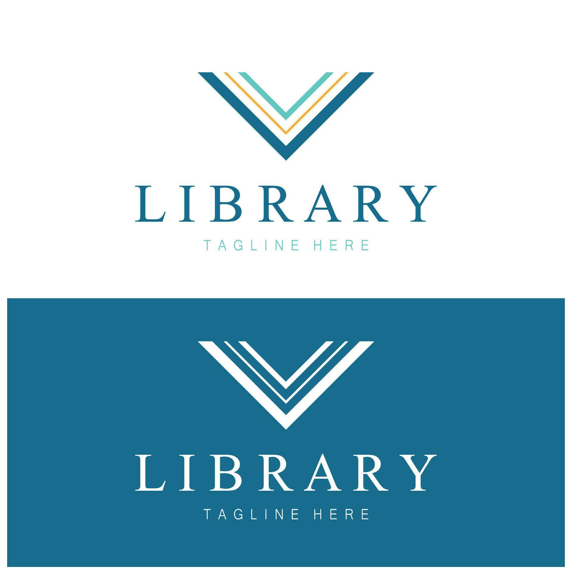 book or library logo for bookstores, book companies, publishers, encyclopedias, libraries ...