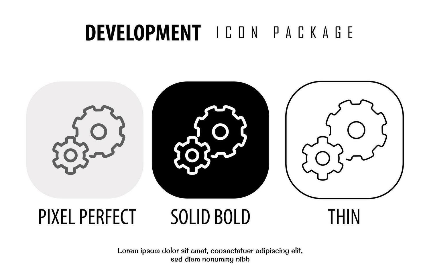 development outline icon in different style vector design pixel perfect 36583685 Vector Art at ...