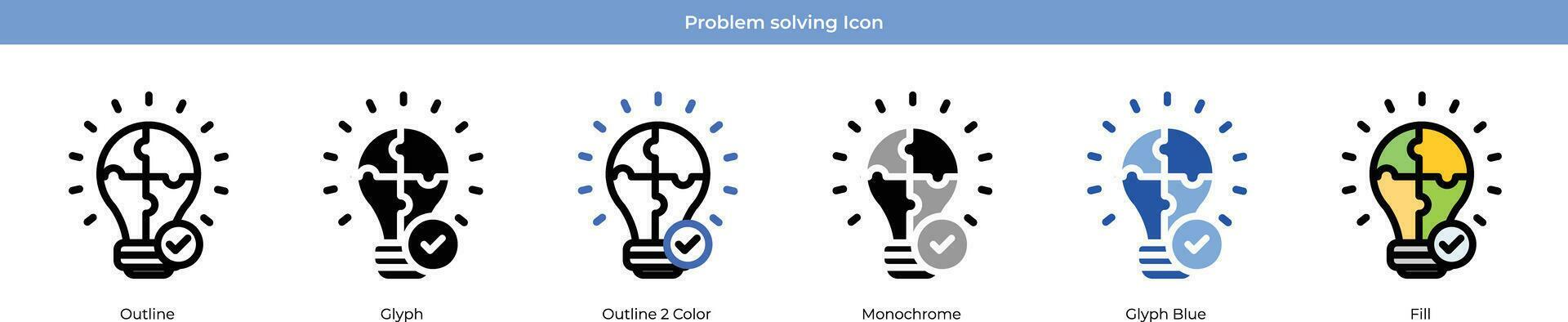 Problem solving Icon Set 36587478 Vector Art at Vecteezy