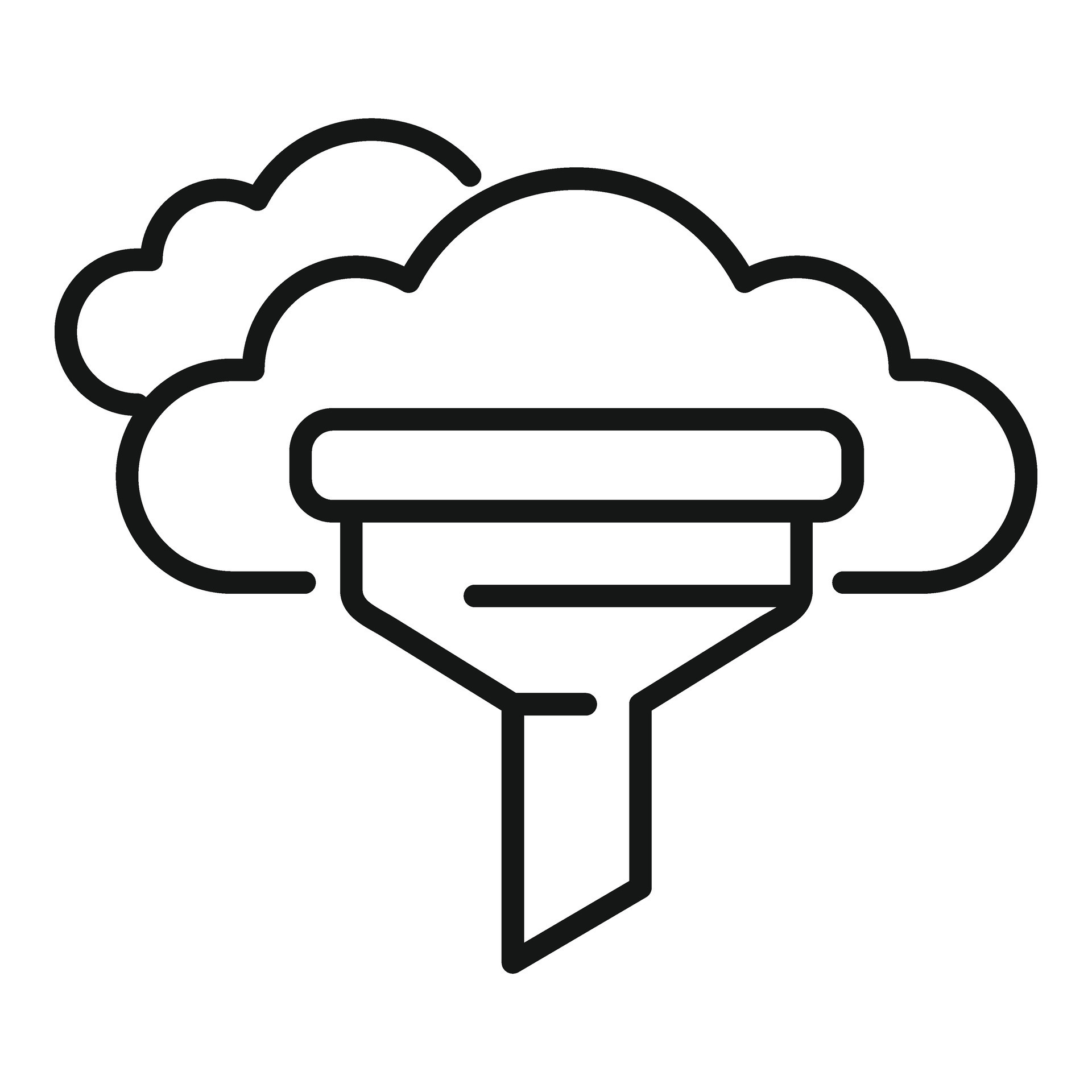 Cloud data funnel icon outline vector. Work idea 36587590 Vector Art at ... Cloud data funnel icon outline vector. Work idea 36587590 Vector Art at ...