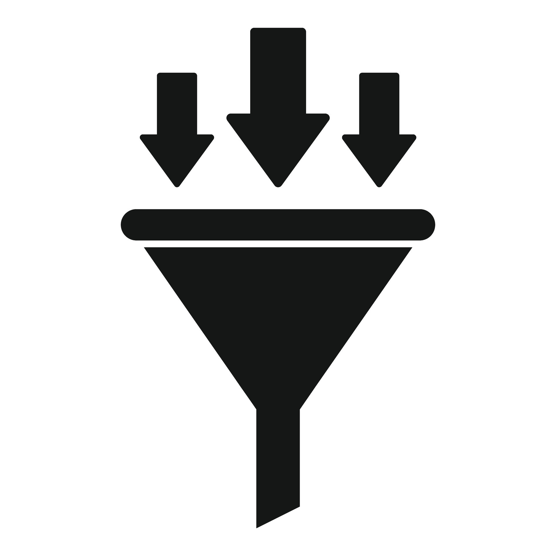 Creative Input Content Filter Icon Simple Vector Funnel Data 36587663 Vector Art At Vecteezy