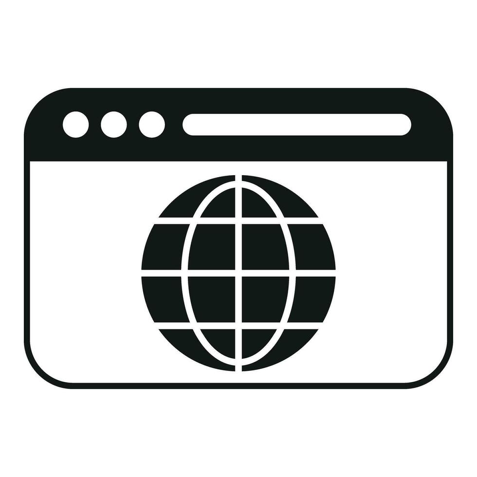 Web page internet icon simple vector. Data server cloud 36588147 Vector ...