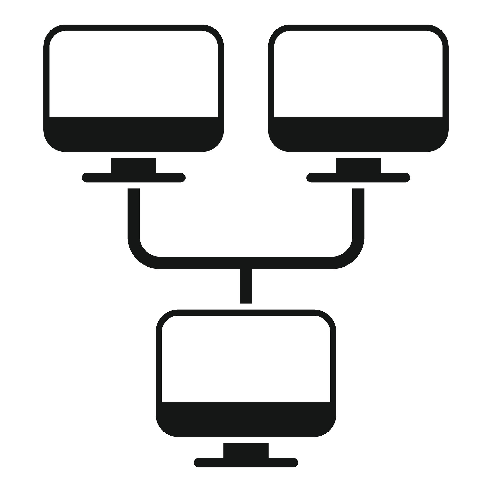 Internet computer network icon simple vector. Local data cloud 36588187 ...