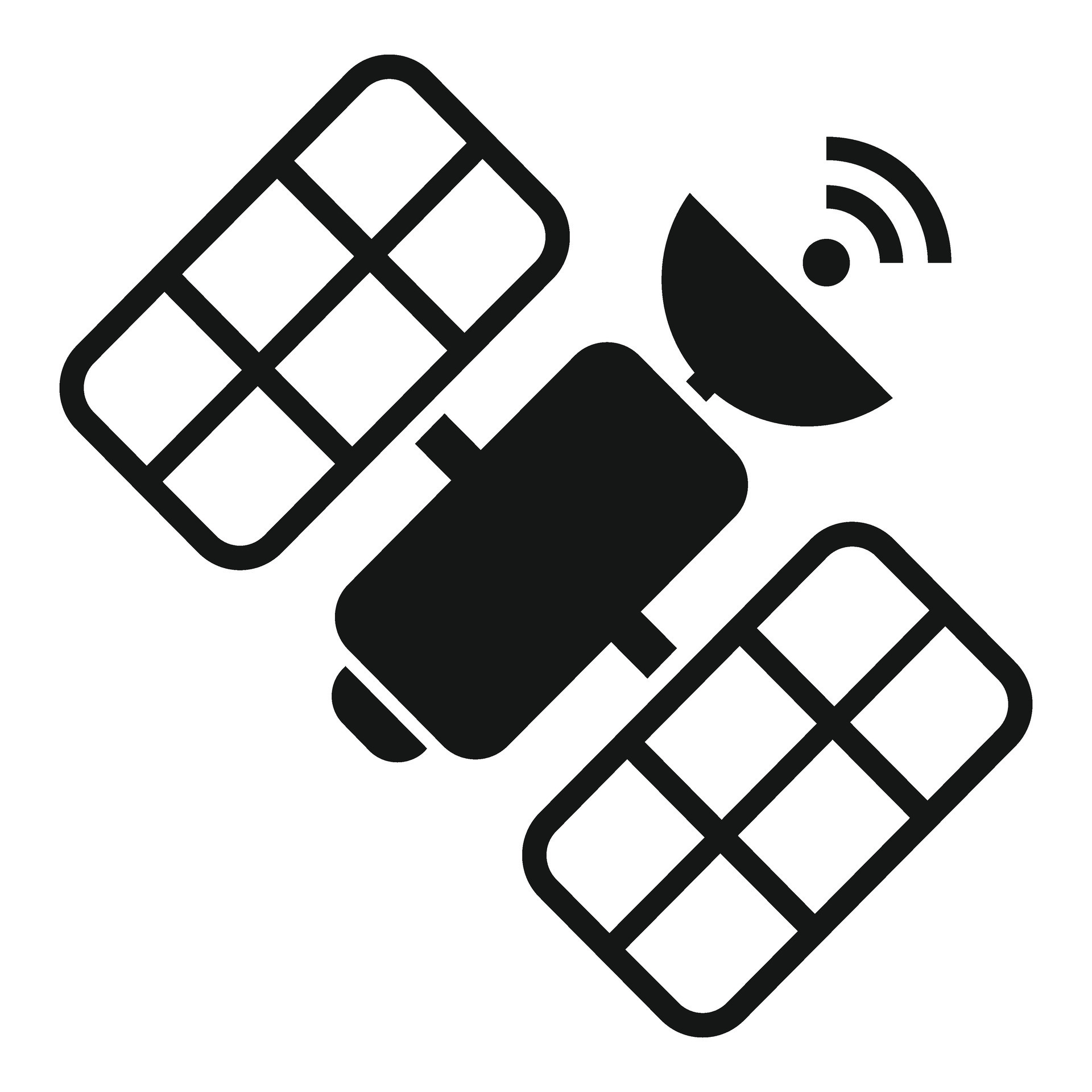 Satellite data internet icon simple vector. Online fast connection ...