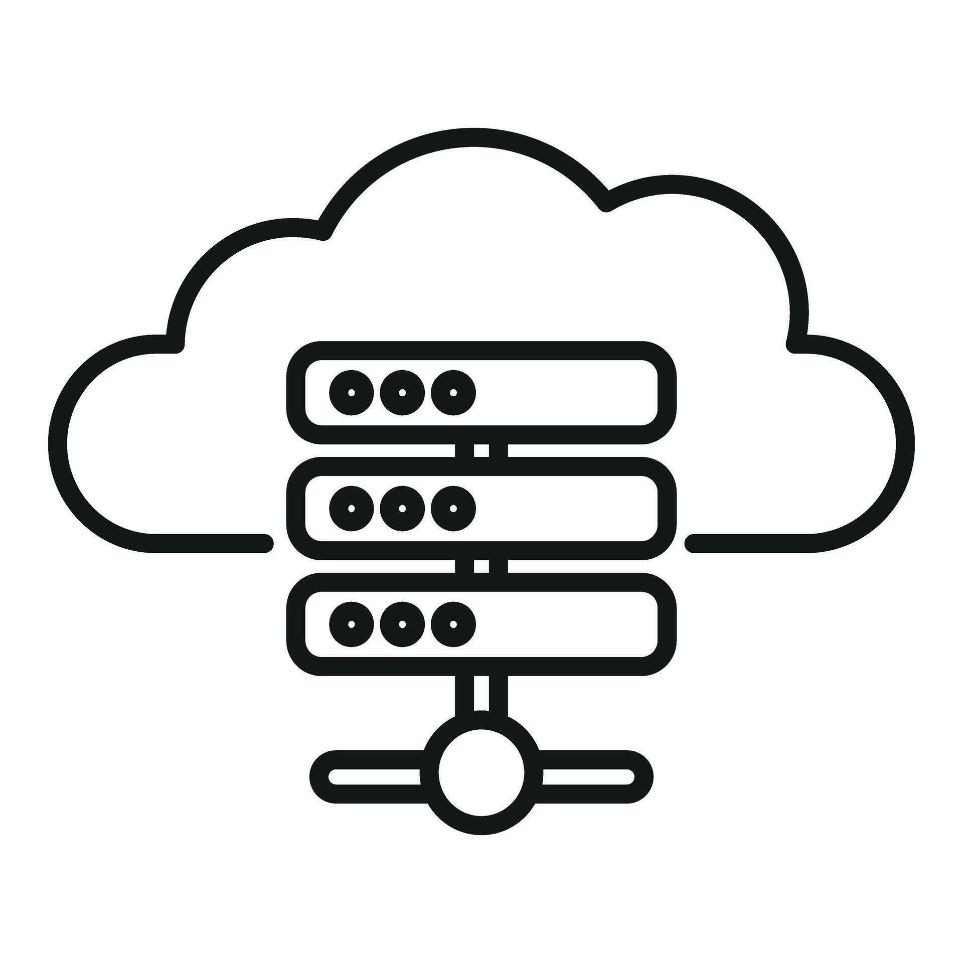 Cloud data server icon outline vector. Internet provider 36588713 ... Cloud data server icon outline vector. Internet provider 36588713 ...