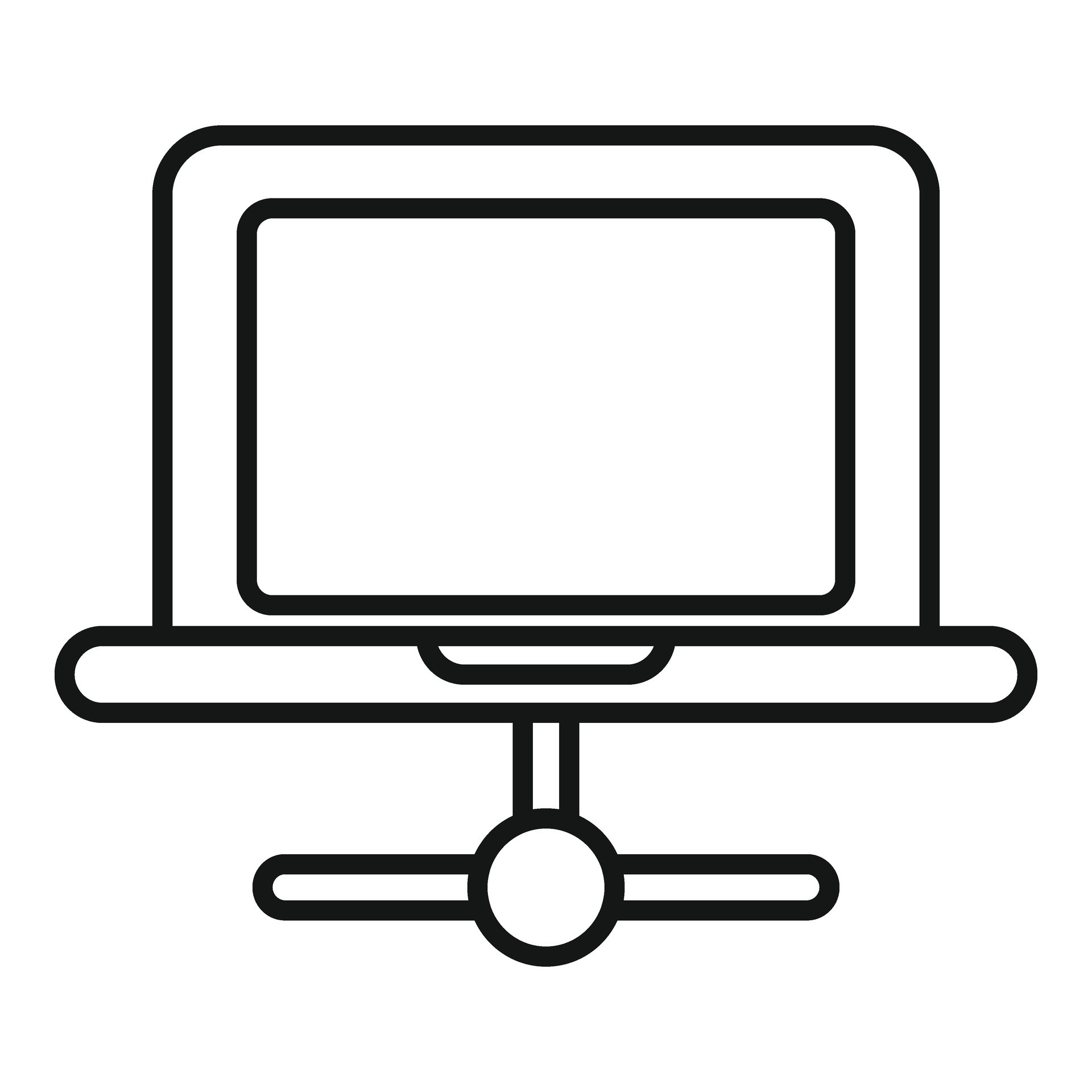 Laptop Internet Connection Icon Outline Vector Data Digital Network 36588729 Vector Art At Vecteezy
