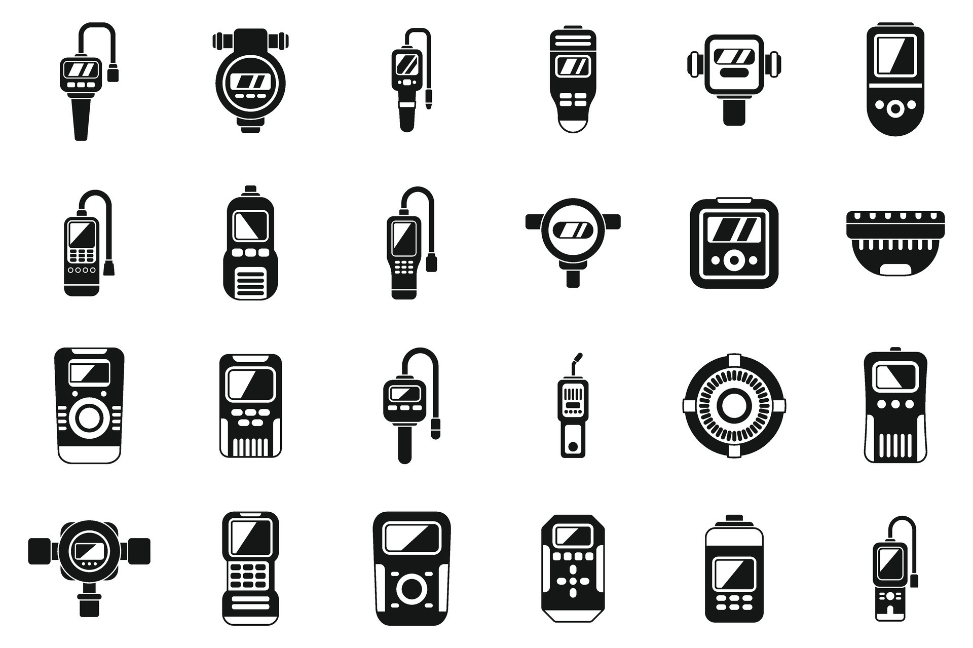 Gas detector icons set simple vector. Meter instrument 36591508 Vector ... Gas detector icons set simple vector. Meter instrument 36591508 Vector ...