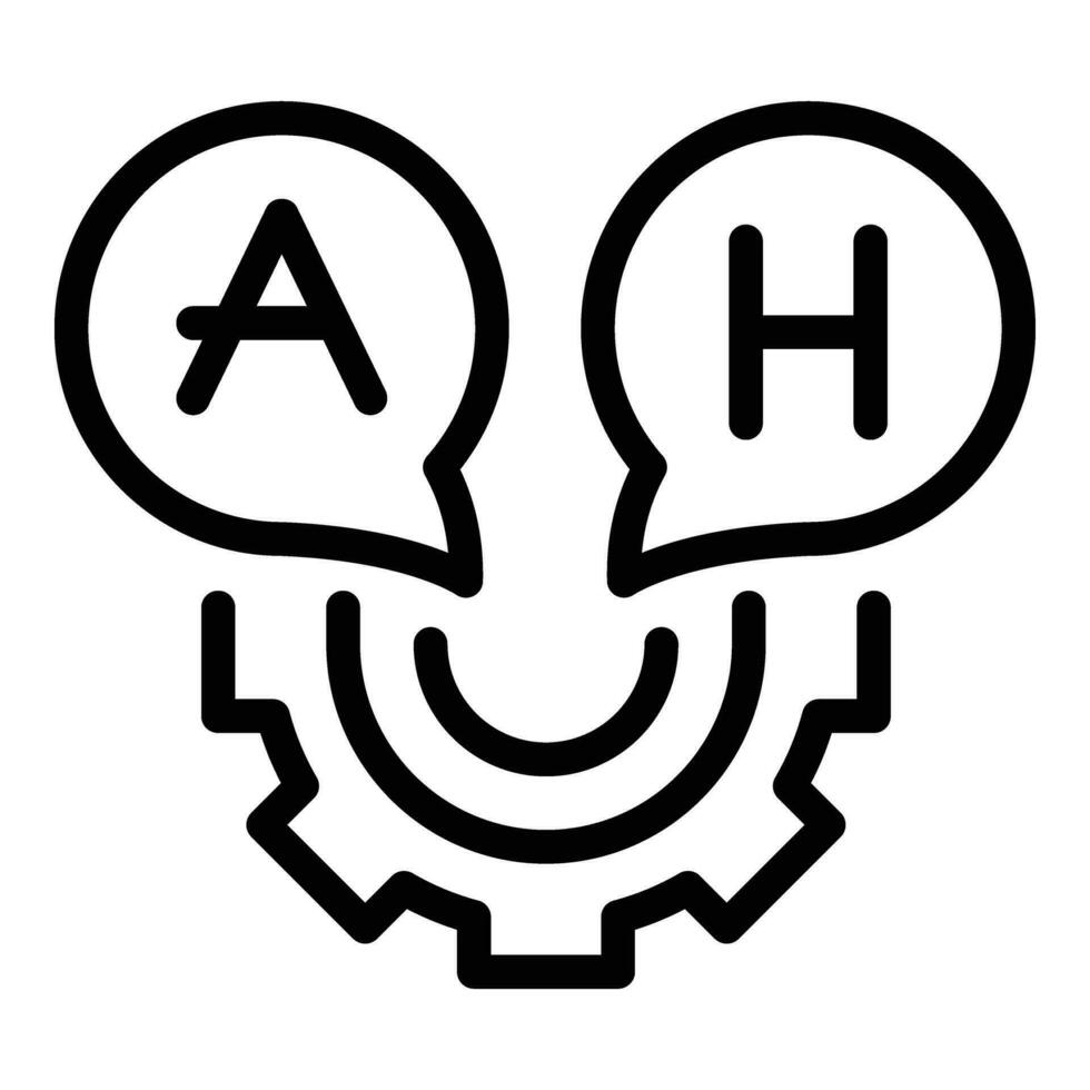 Gear interpreter icon outline vector. Person grammar 36593306 Vector ... Gear interpreter icon outline vector. Person grammar 36593306 Vector ...