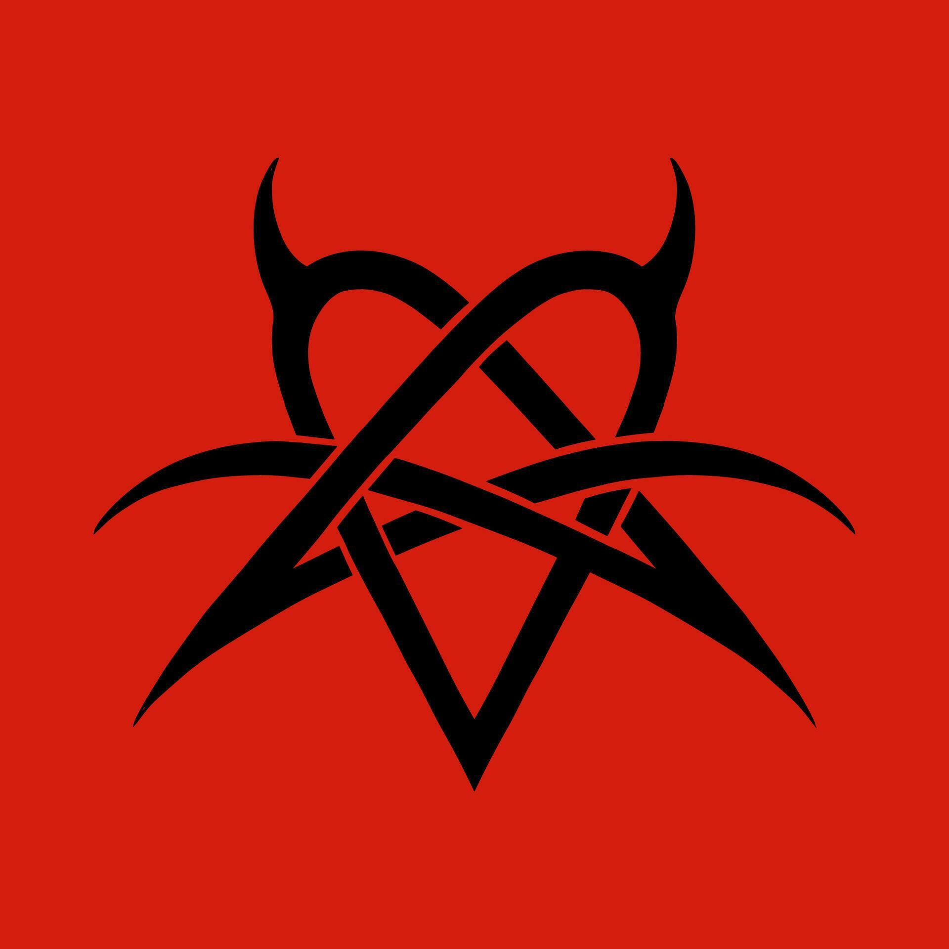 Heart Pentagram Inverted Heartagram Sign, Symbol of love and hate ...