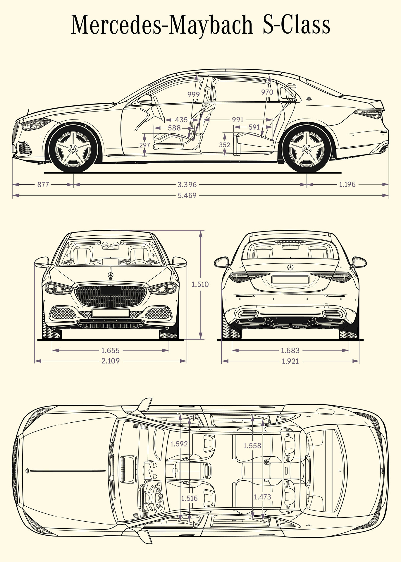 2020 Mercedes-Benz S Class Maybach car blueprint 36594251 Vector Art at ... 2020 Mercedes-Benz S Class Maybach car blueprint 36594251 Vector Art at ...