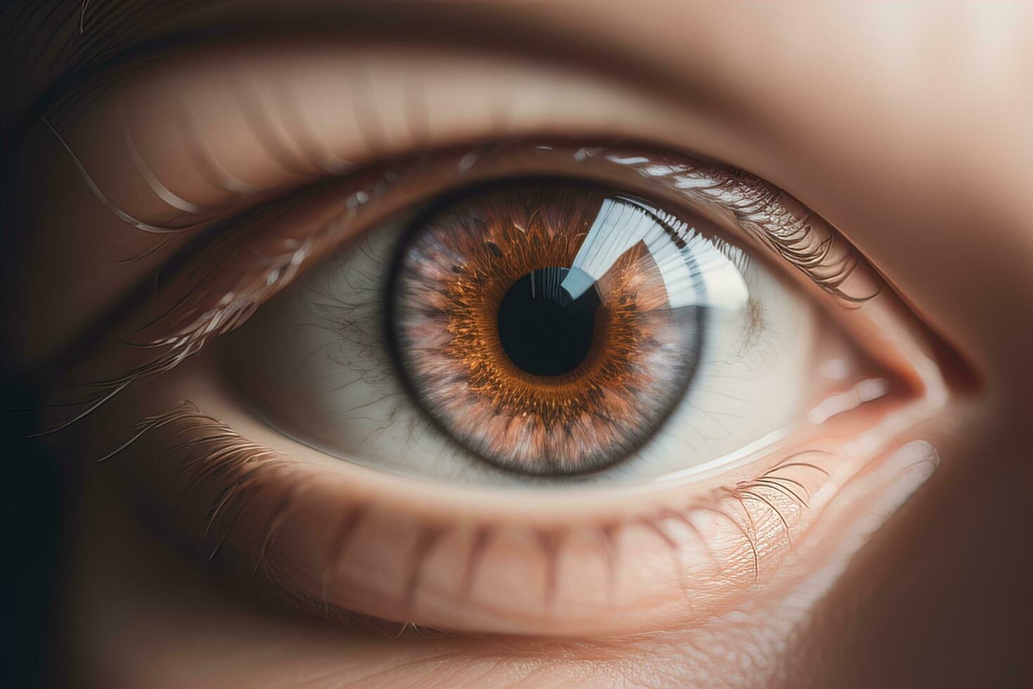 AI generated Close up of human eye. Macro shot. Selective focus ...