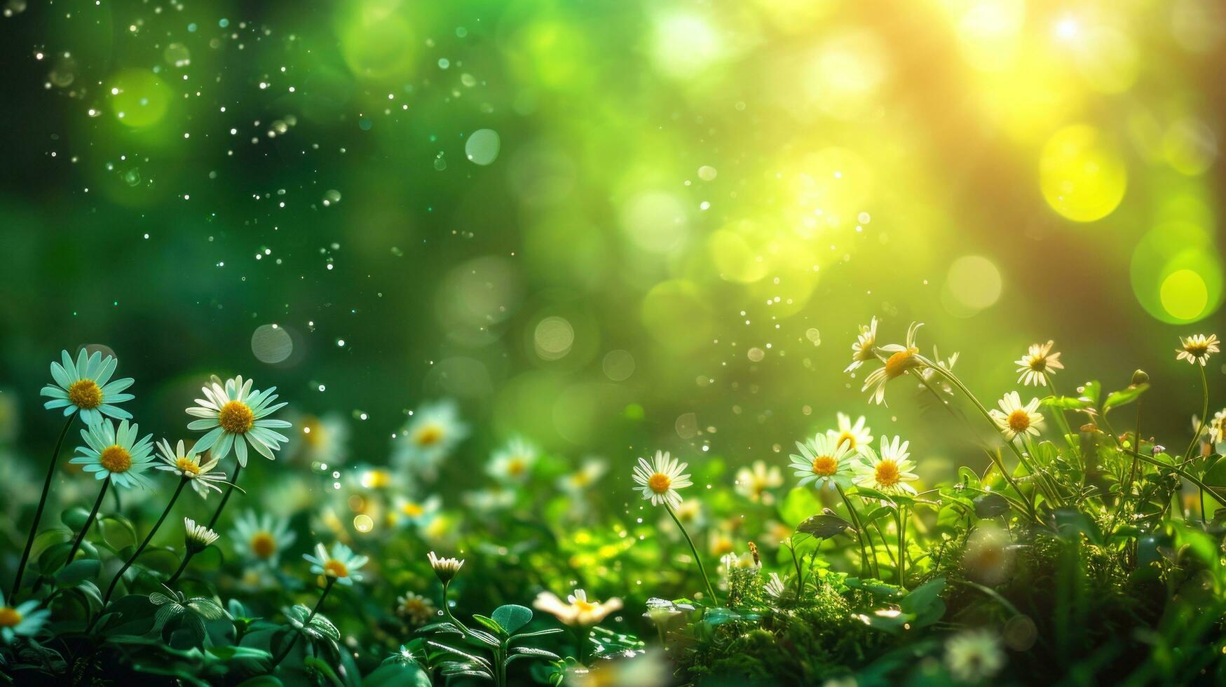 AI generated magic spring background with copy space 36599102 Stock ...