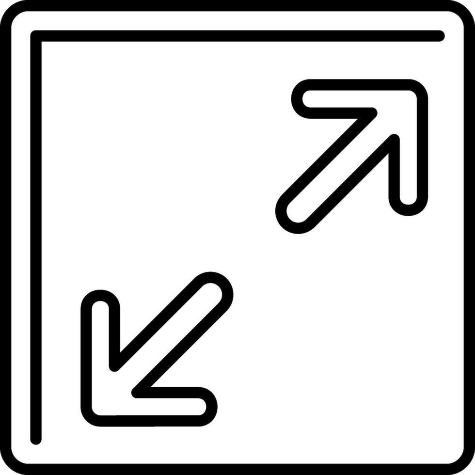 Resize Line Icon 36609854 Vector Art at Vecteezy