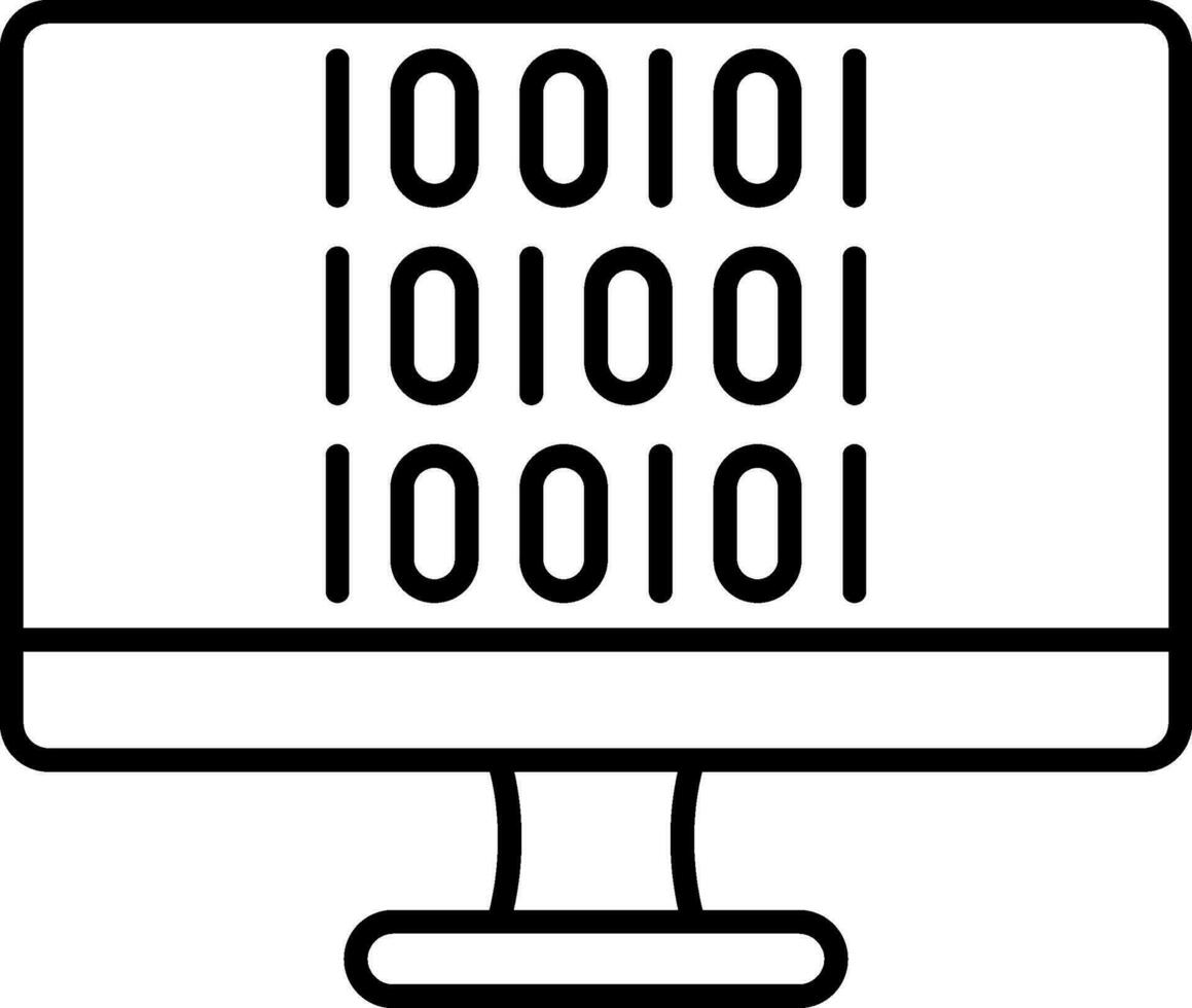 Binary Code Line Icon 36611759 Vector Art at Vecteezy