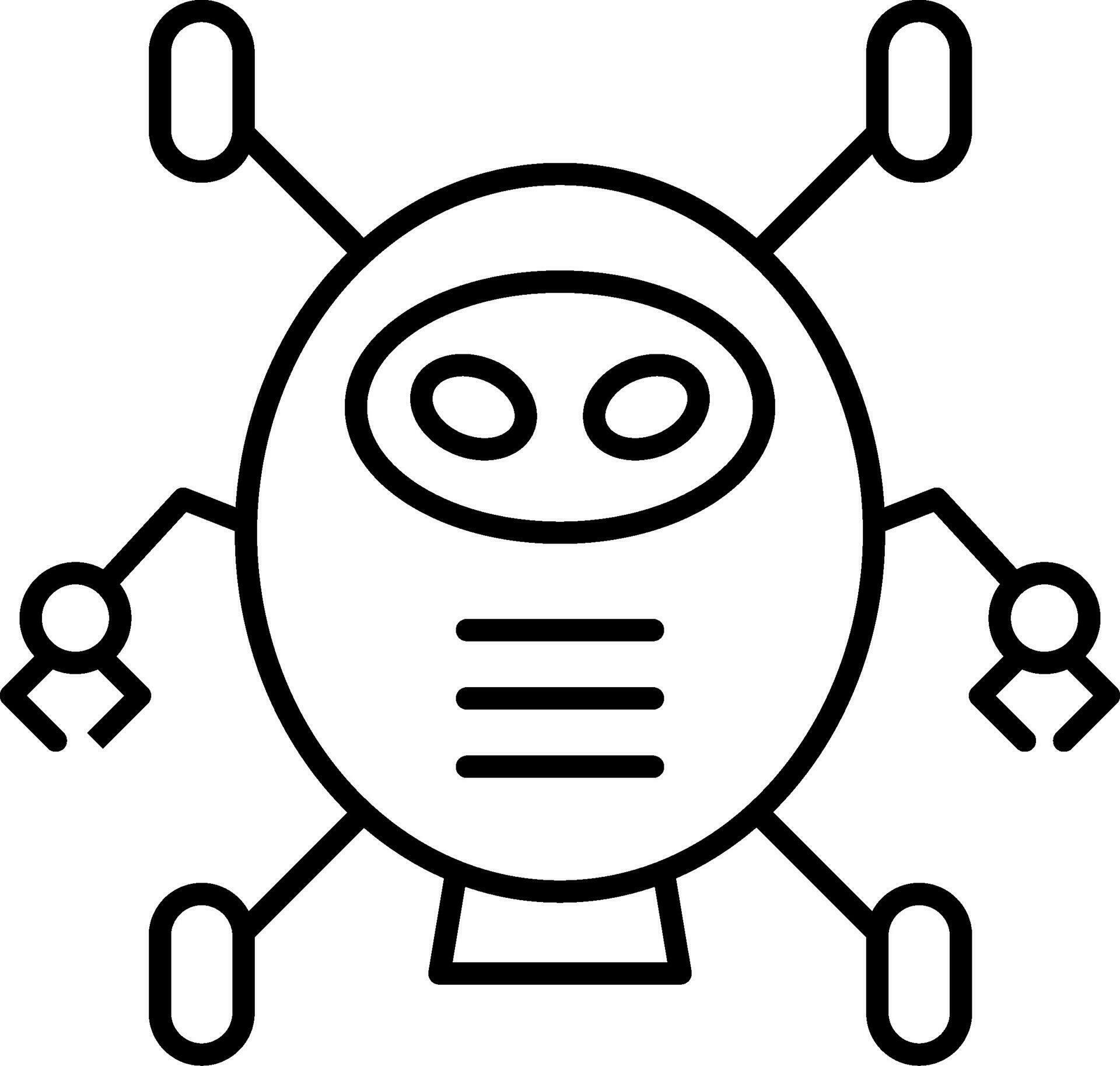 Robotics Line Icon 36612208 Vector Art at Vecteezy
