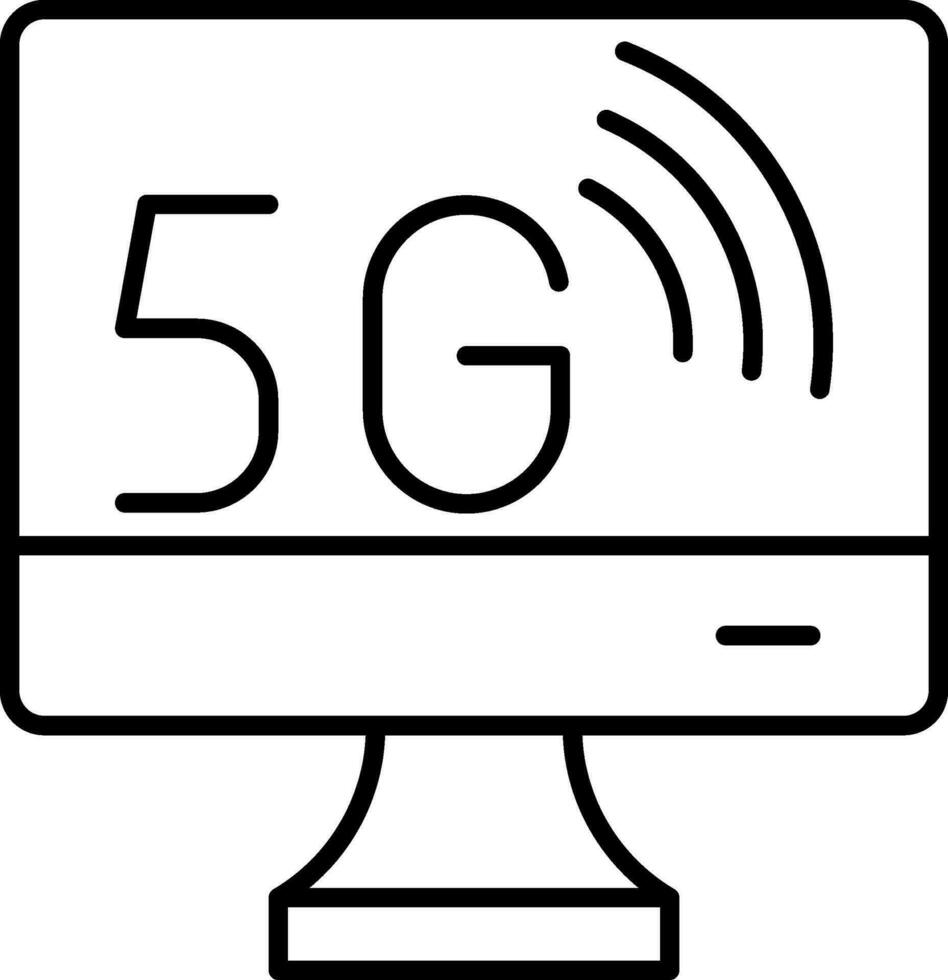 Computer Line Icon 36612726 Vector Art at Vecteezy