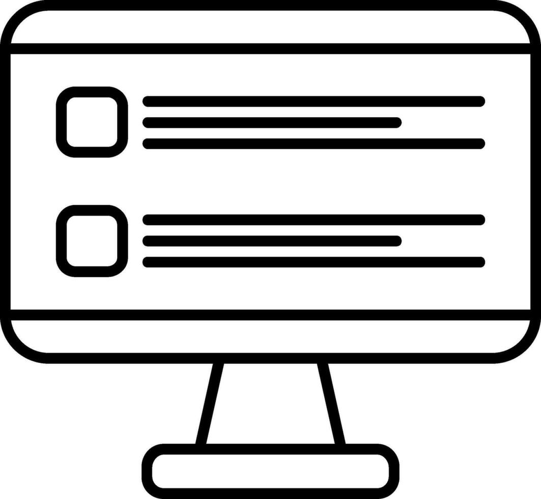 Computer Line Icon 36613658 Vector Art at Vecteezy