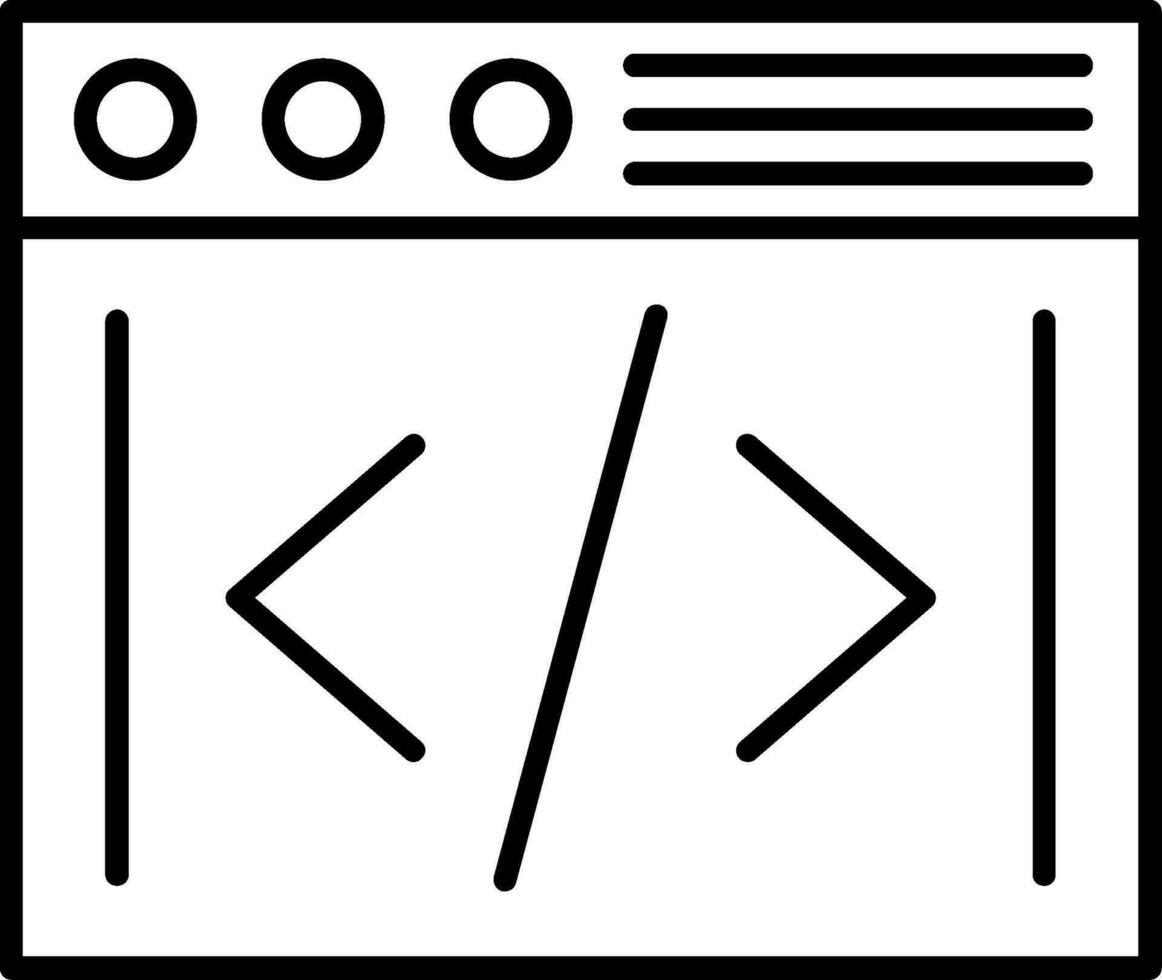 Coding Line Icon 36614130 Vector Art at Vecteezy