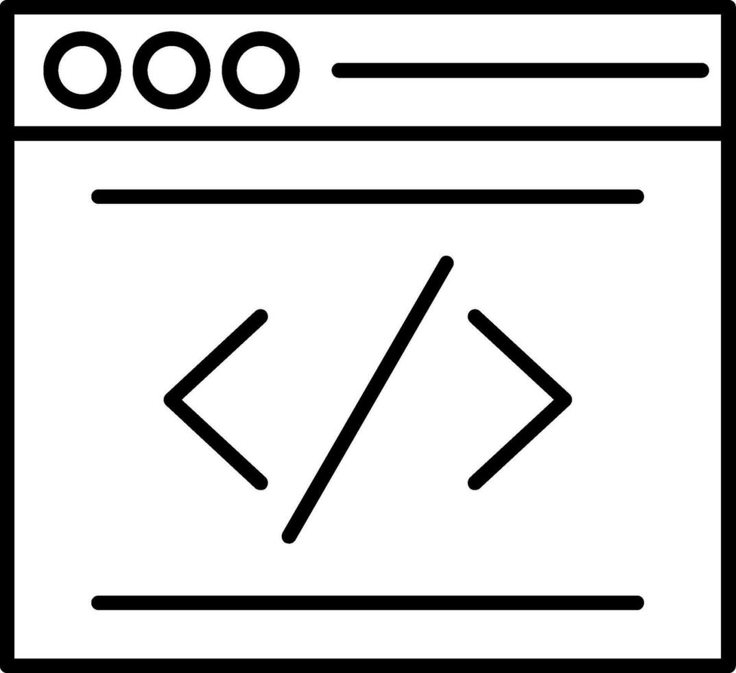 Coding Line Icon 36614216 Vector Art at Vecteezy