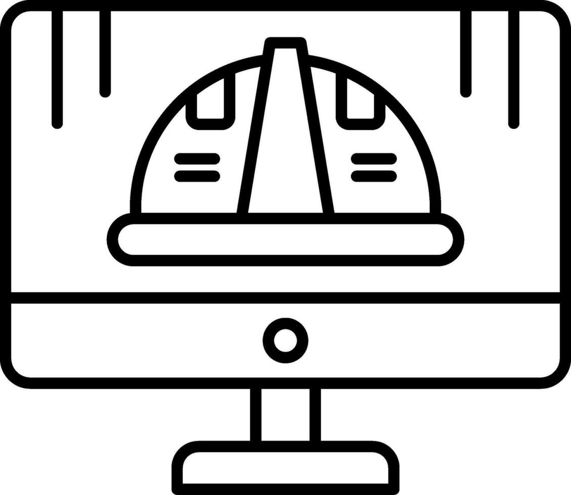 Computer Line Icon 36614399 Vector Art at Vecteezy