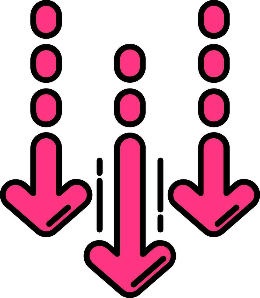 Decrease Line Filled Icon 36622532 Vector Art at Vecteezy