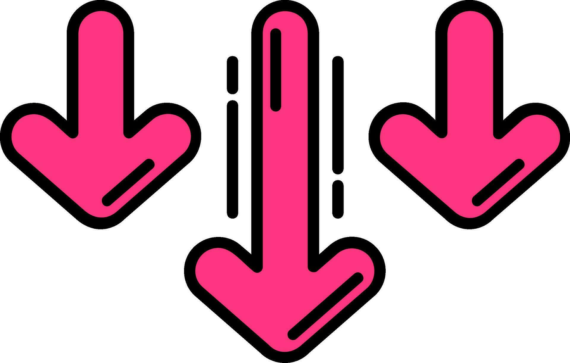 Decrease Line Filled Icon 36622586 Vector Art at Vecteezy