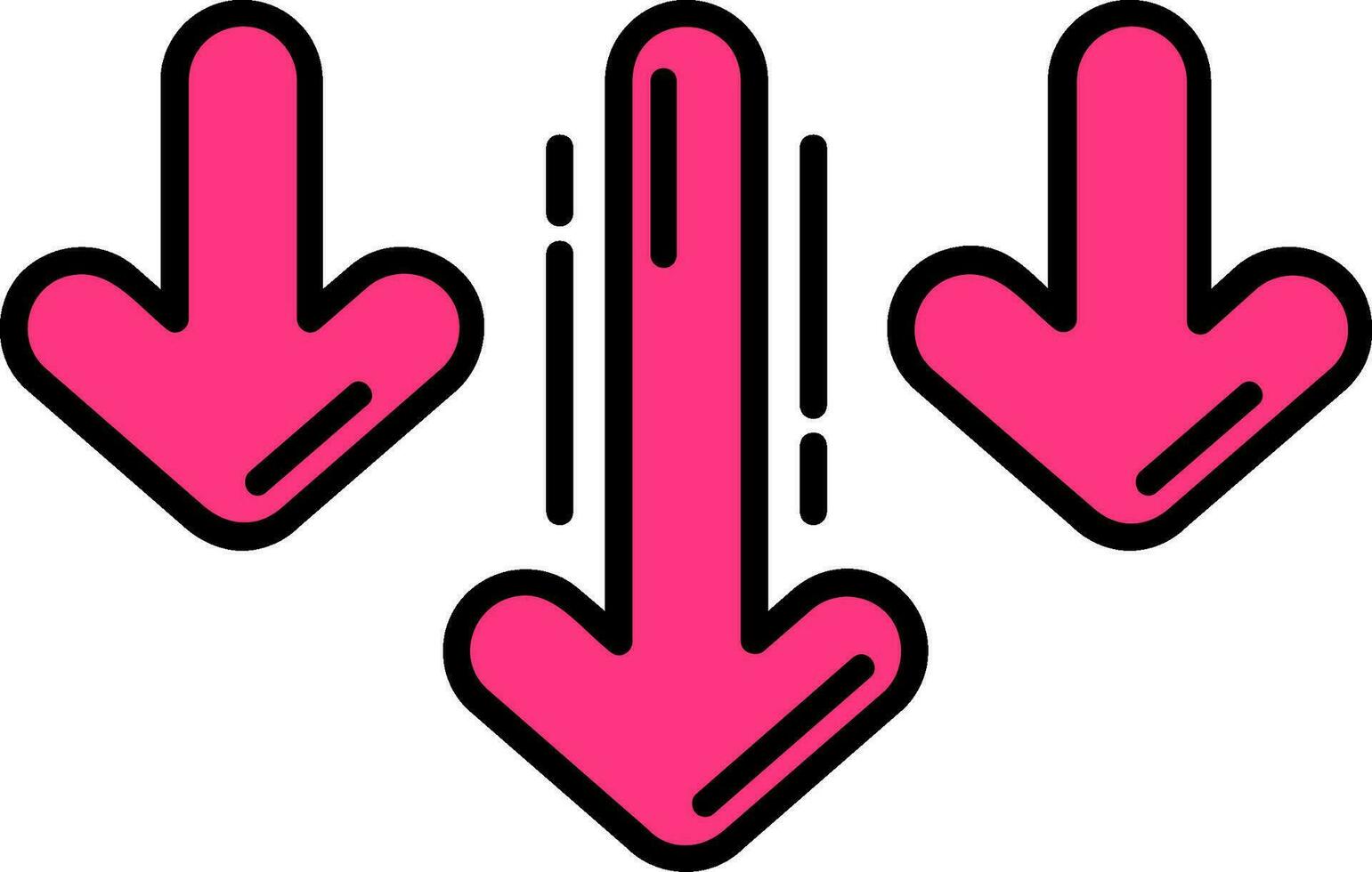 Decrease Line Filled Icon 36622586 Vector Art at Vecteezy