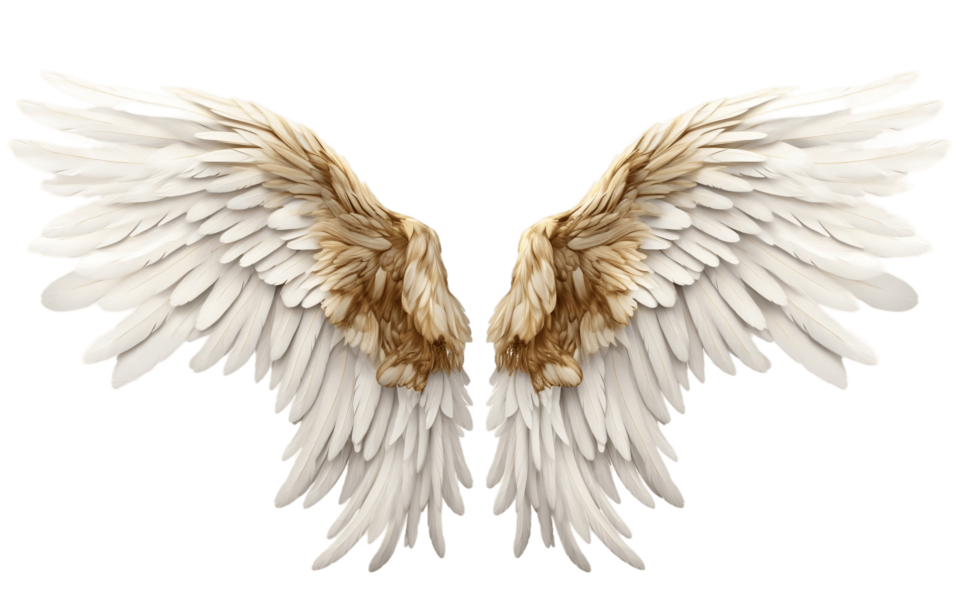 ai gegenereerd schoon ontwerp engel Vleugels met transparant isolatie generatief ai 36626850 PNG