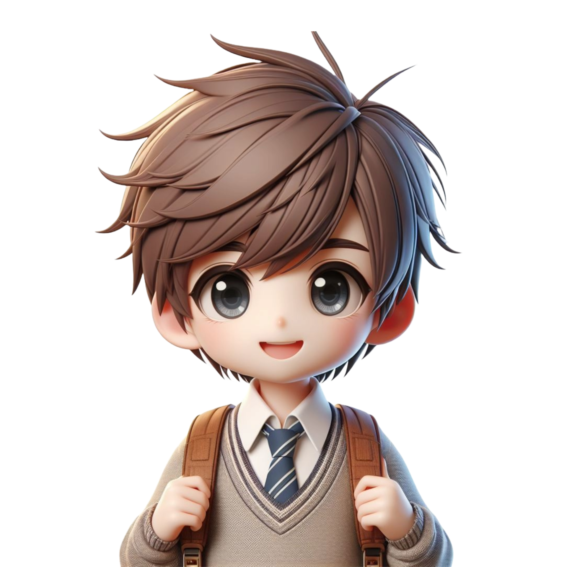 AI generated 3d render illustration of cute boy AI Generative 36628070 PNG