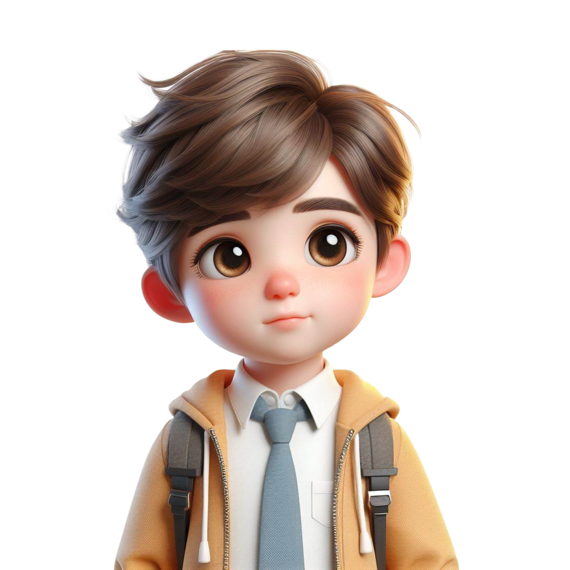 AI generated 3d render illustration of cute boy AI Generative 36628076 PNG