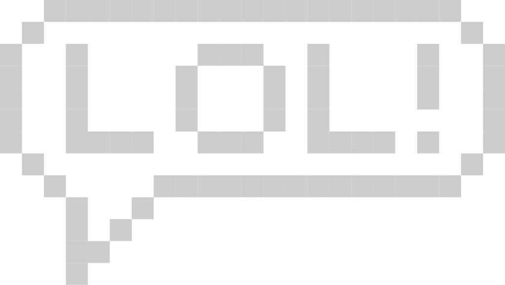 Speech bubbles pixel LOL 36628708 Vector Art at Vecteezy