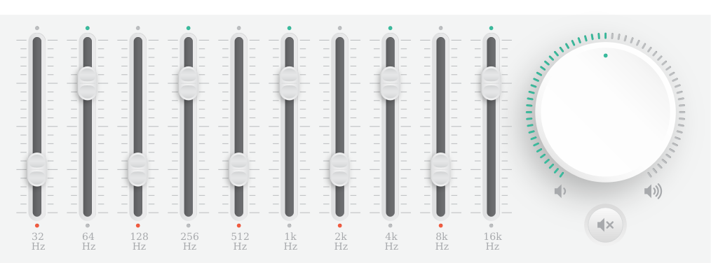 Equalizer interface 36652112 Vector Art at Vecteezy