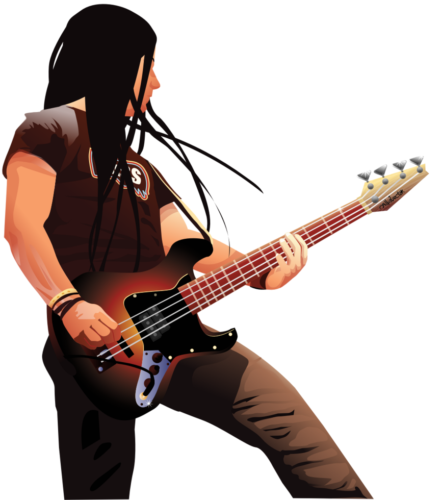 Heavy Metal Guitarist 36652366 Vector Art At Vecteezy