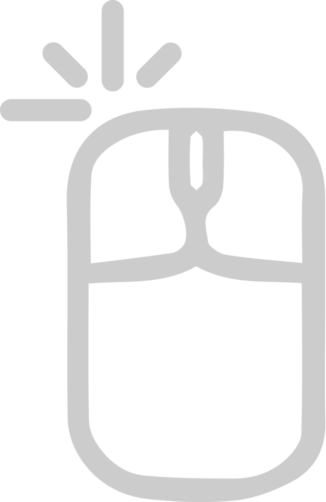 Mouse left click 36660100 Vector Art at Vecteezy