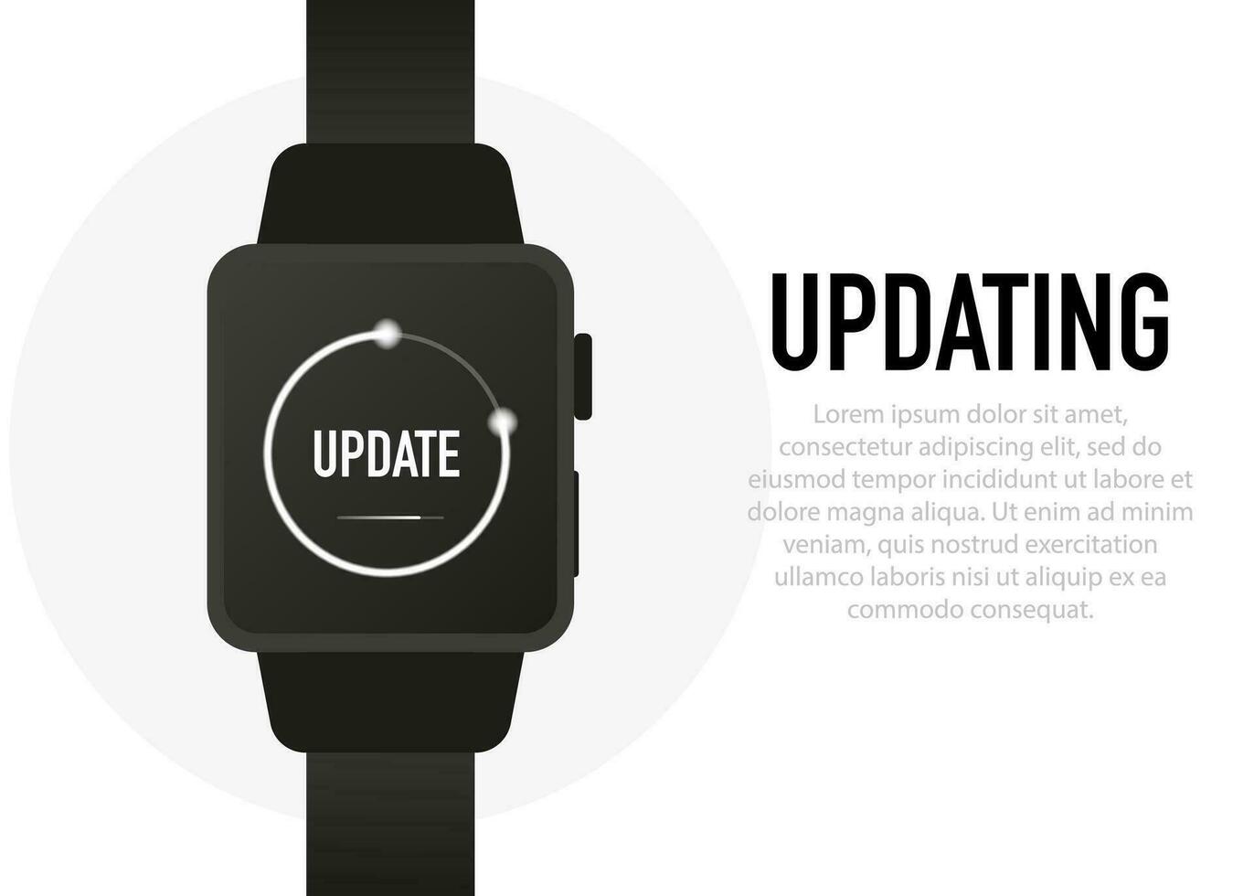 System Software Update And Upgrade Concept Loading Process Screen