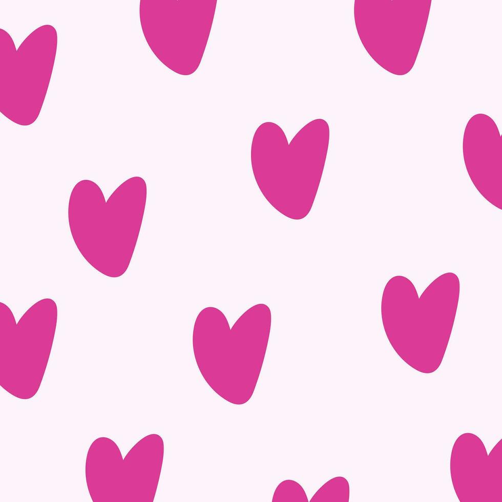 Happy Valentine's Day. Hearts pattern vector 36669675 Vector Art at ...