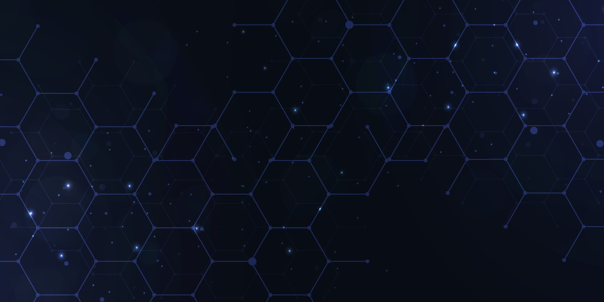 Digital Technology Futuristic Internet Network Connection Dark Black Background Blue Abstract