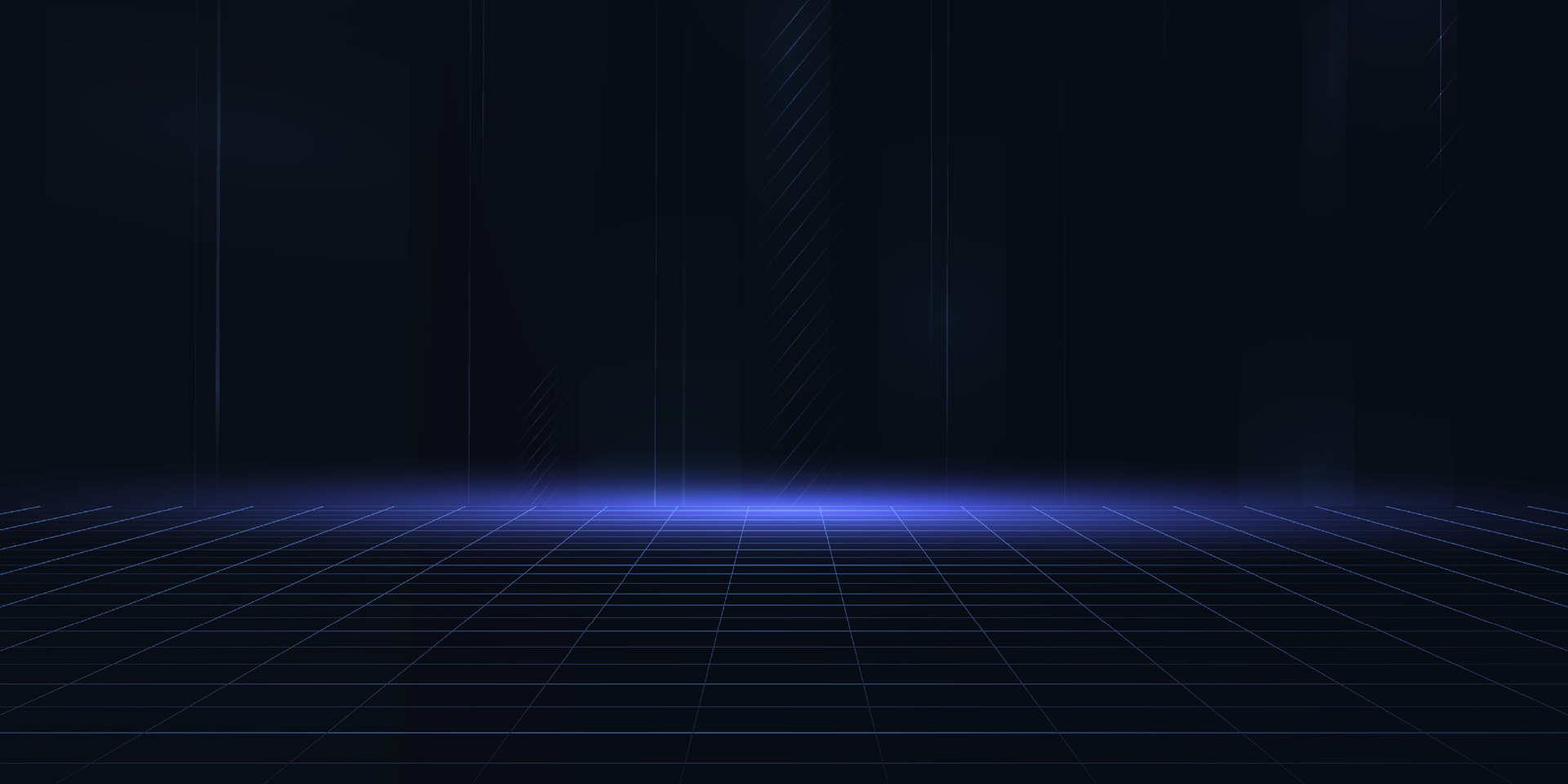 Digital Technology Futuristic Internet Network Connection Dark Black Background Blue Abstract