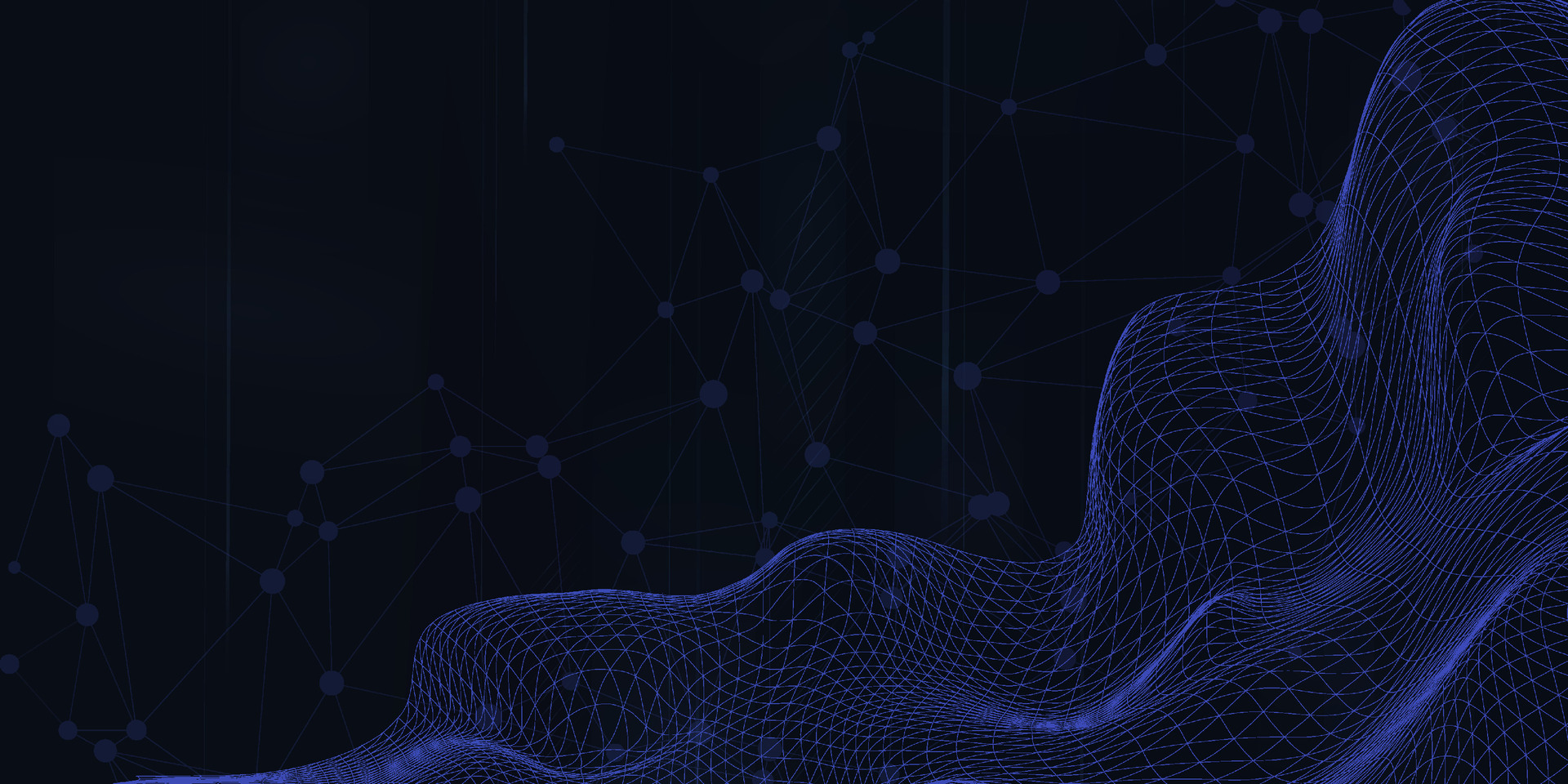 Digital Technology Futuristic Internet Network Connection Dark Black Background Blue Abstract